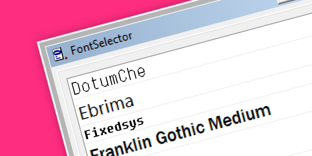 FontSelector